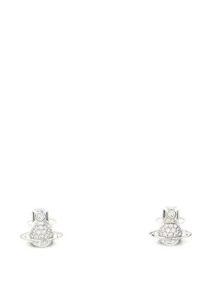 VIVIENNE WESTWOOD 2020s Tamia Rhinestone-embellished Earrings - Silver