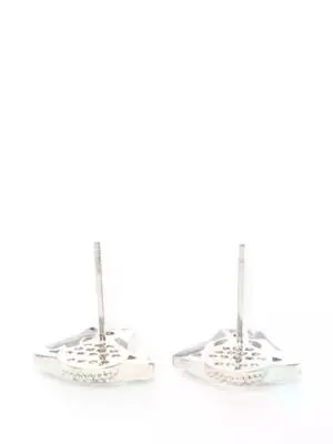 VIVIENNE WESTWOOD Tamia Rhinestone Embellished Earrings - Silver