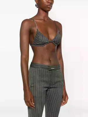 DONDUP Pinstripe-pattern Chain-link Top