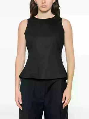 MOUTAKI Bow Detail Peplum Blouse