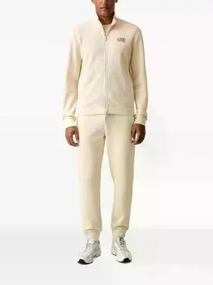 EA7 Logo-patch Zip-up Sweater