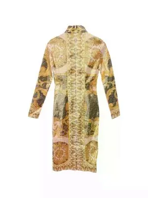 Fendi Baroque Print High Neck Dress