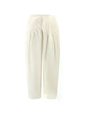 LAMRONS Pleated Wide-leg Trousers