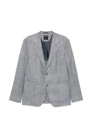 Zegna Single-breasted Notch-lapel Jacket - Blue
