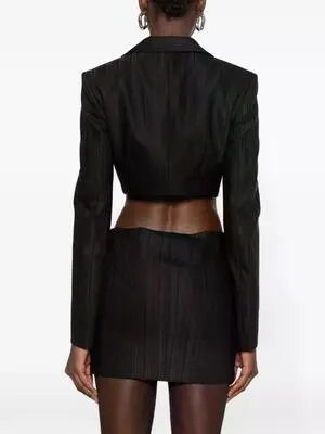DONDUP Pinstripe-pattern Cropped Blazer