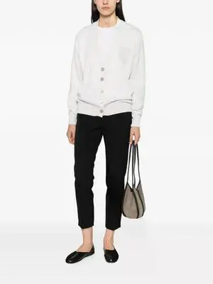 Peserico V-neck Bead Embellished Cardigan