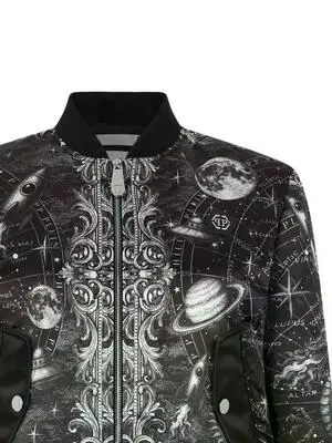 Philipp Plein Zodiac Satin Bomber Jacket