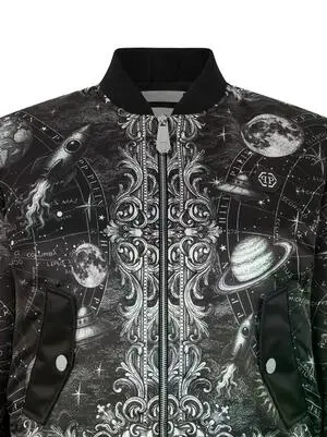 Philipp Plein Zodiac Satin Bomber Jacket