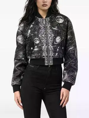 Philipp Plein Zodiac Satin Bomber Jacket