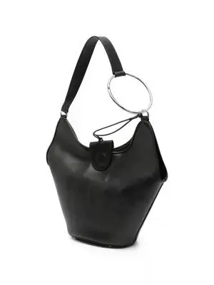 DONDUP Ring-detail Leather Shoulder Bag