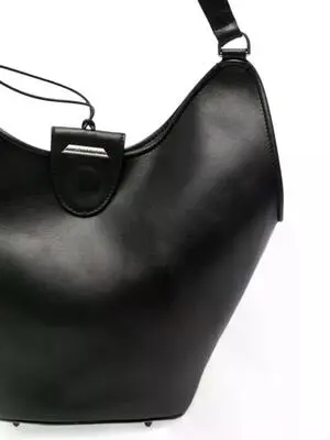 DONDUP Ring-detail Leather Shoulder Bag