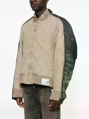 Mihara Yasuhiro Quilted Layered-denim Jacket