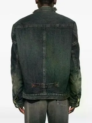 Mihara Yasuhiro Quilted Layered-denim Jacket