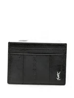 Saint Laurent Logo-plaque Wallet - Black