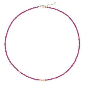 BOMBYX HOUSE Tiny Ruby Gold Cluster Necklace