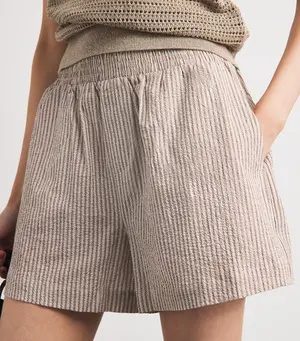 Varley Cotton Stripe Darina Shorts