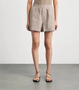 Varley Cotton Stripe Darina Shorts
