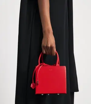 TALEL PARIS Leather Triangle Top-handle Bag