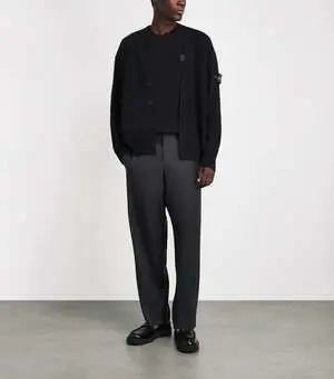Stone Island Virgin Wool Compass Cardigan