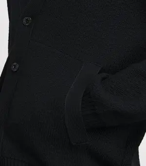 Stone Island Virgin Wool Compass Cardigan