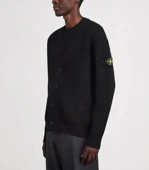 Stone Island Virgin Wool Compass Cardigan