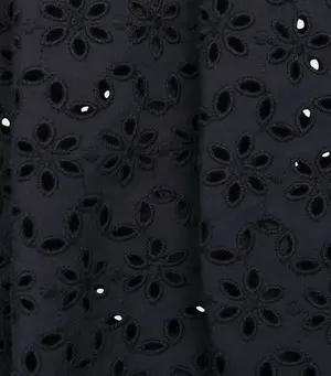 Ulla Johnson Alouette Broderie Anglaise Cotton Blouse - Navy