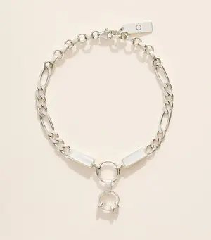 FYR Sterling And Pearl White Club Bracelet - Silver