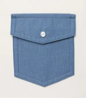 Moncler Cotton Denim-pocket T-shirt