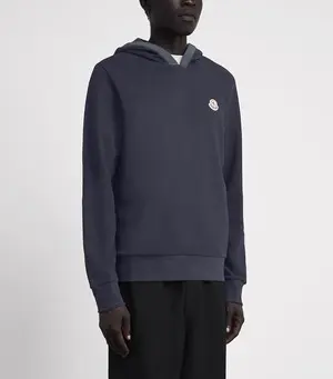 Moncler Cotton Logo Patch Hoodie