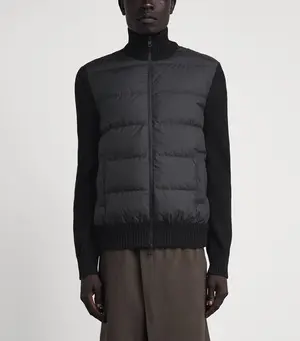 Moncler Down Hybrid Cardigan