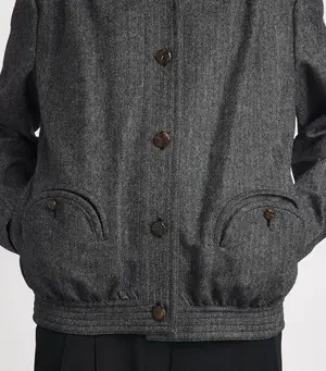 BLAZÉ MILANO Virgin Wool-blend Herringbone Coiba Jacket