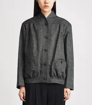 BLAZÉ MILANO Virgin Wool-blend Herringbone Coiba Jacket