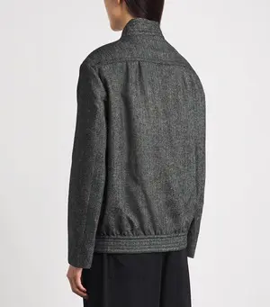 BLAZÉ MILANO Virgin Wool-blend Herringbone Coiba Jacket
