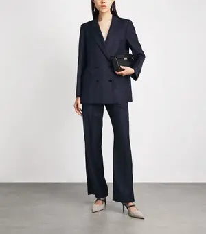 BLAZÉ MILANO Virgin Wool Aramis Everynight Double-breasted Blazer