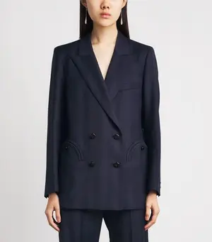 BLAZÉ MILANO Virgin Wool Aramis Everynight Double-breasted Blazer