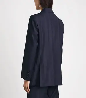 BLAZÉ MILANO Virgin Wool Aramis Everynight Double-breasted Blazer