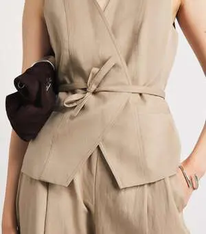 ME+EM Wrap-around Waistcoat