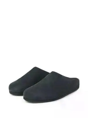 Studio Nicholson Wearing Leather Clogs - Blue