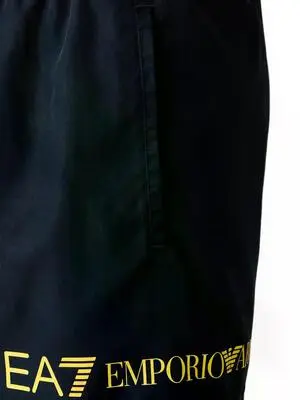 EA7 Logo-print Drawstring Swim Shorts