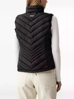 Dkny Chevron-quilted Gilet