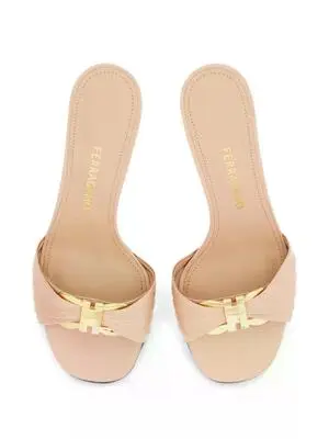 FERRAGAMO Gancini Ornament Slides