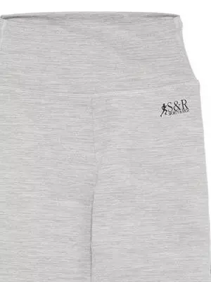 SPORTY & RICH Logo-print Flared Leggings