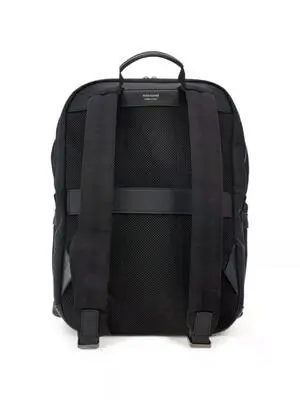 FERRAGAMO Canvas And Calfskin Leather Backpack