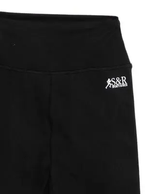 SPORTY & RICH Logo-print Leggings - Black