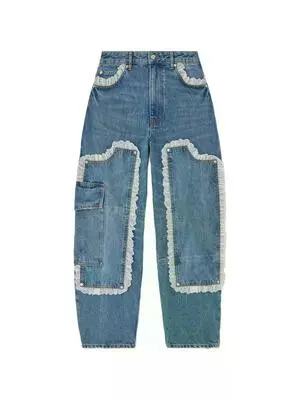 GANNI Audri Lace-trim Jeans