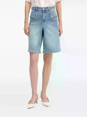 Joseph Ribkoff Button-detail Denim Shorts
