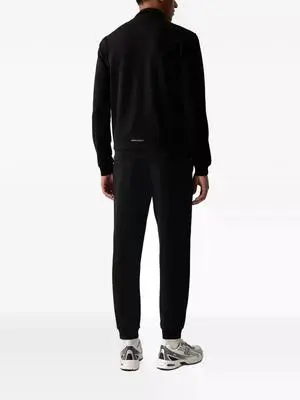 EA7 Logo-print Zip-up Tracksuit - Black