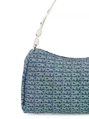 Dkny Monogram-logo Denim Tote Bag
