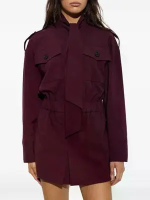 SELF-PORTRAIT Tie-neck Belted Jumpsuit