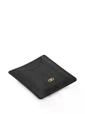 FERRAGAMO Micro Gancini Business Card Holder